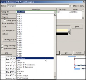 Grouping Tasks in Microsoft Project 2013