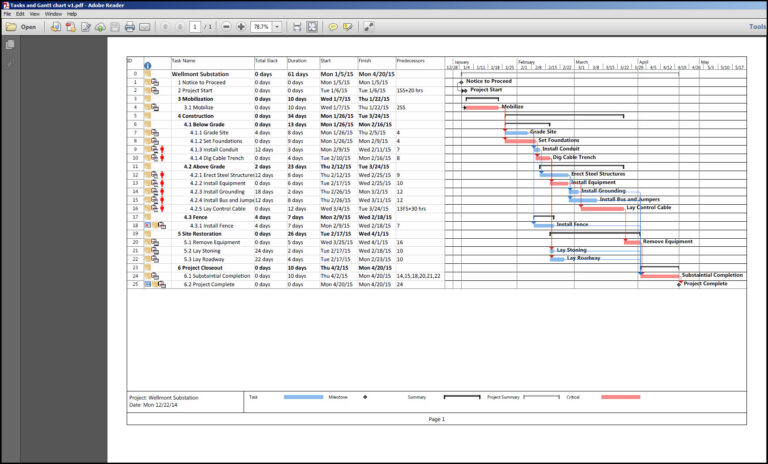 Microsoft Project Print To PDF Options Explored