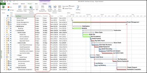 Microsoft Project: Displaying the Total Float (Slack) of Tasks on the Gantt Chart