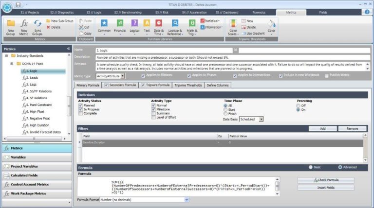 Why Using Deltek Acumen for Schedule Analytics is Recommended