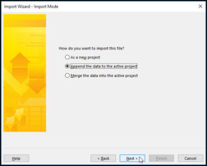 Import Microsoft Excel XLS and XLSX Data File into Microsoft Project