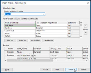 Import Microsoft Excel XLS and XLSX Data File into Microsoft Project