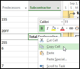 How To Use Microsoft Project’s Fill Down Feature - Ten Six