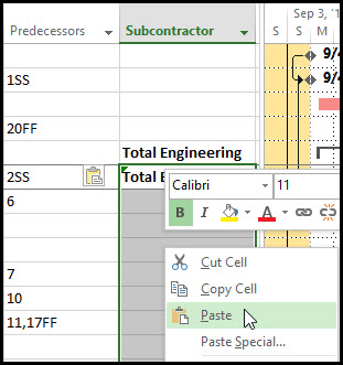 How To Use Microsoft Project’s Fill Down Feature - Ten Six