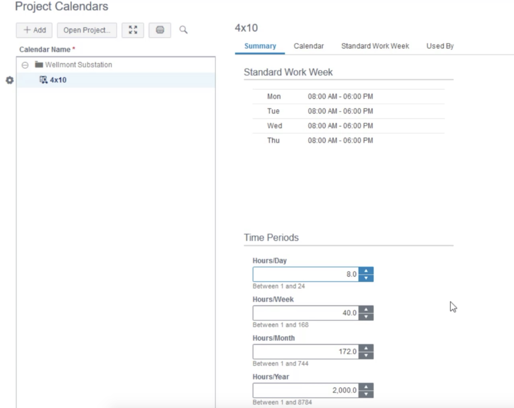How to Create and Assign a Calendar in Primavera P6 EPPM