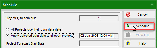 Calendar Time Periods in P6 Professional - Ten Six