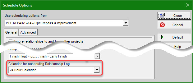 Calendar Time Periods in P6 Professional - Ten Six