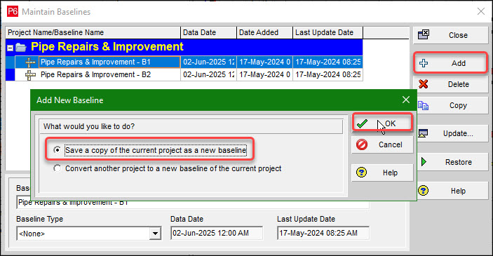 Calendar Time Periods in P6 Professional - Ten Six