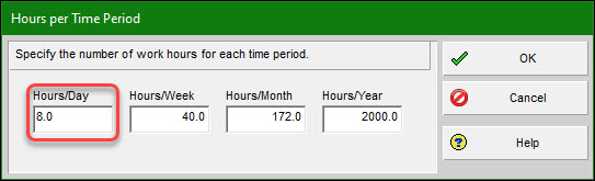 Calendar Time Periods in P6 Professional - Ten Six