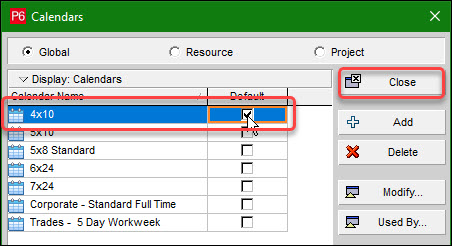 Fill Down and Refresh Operations in P6 - Ten Six