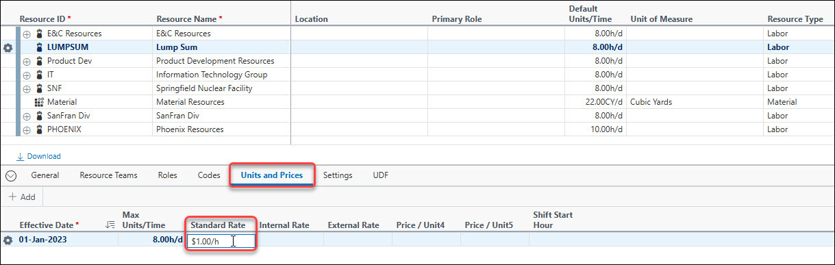 Lump Sum Cost Loading in P6 EPPM - Ten Six