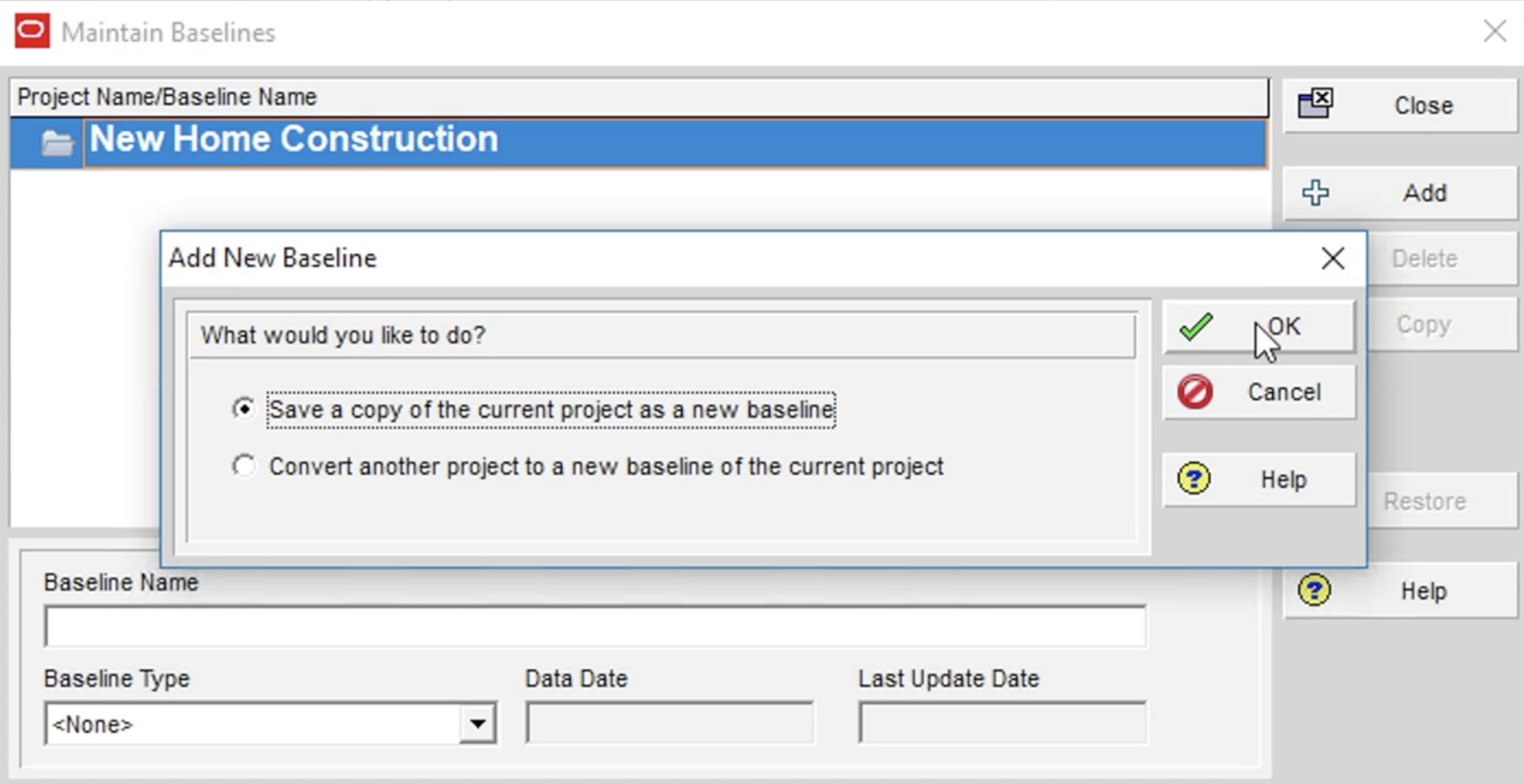How to Create and Assign a Baseline in Primavera P6 - Ten Six