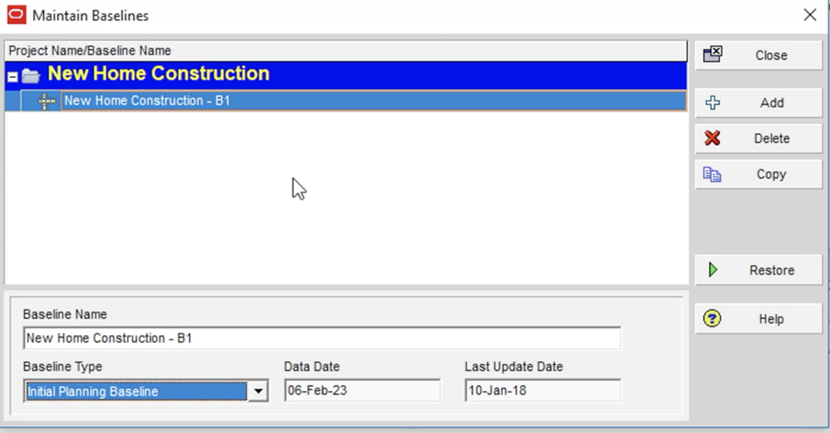 How to Create and Assign a Baseline in Primavera P6 - Ten Six