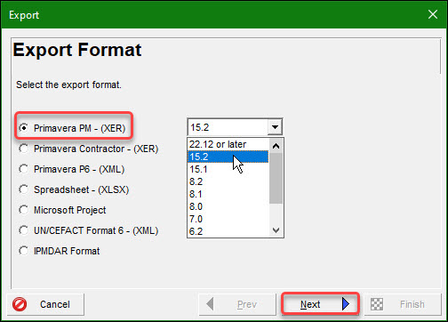 Transfer XER and Project Layout Files in P6 Professional - Ten Six