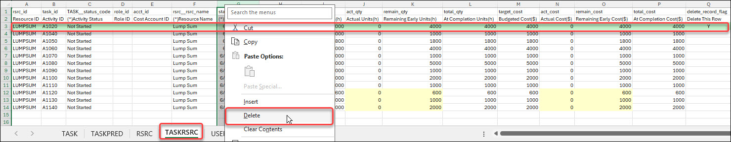 How to Export & Import Lump Sum Costs into P6 - Ten Six