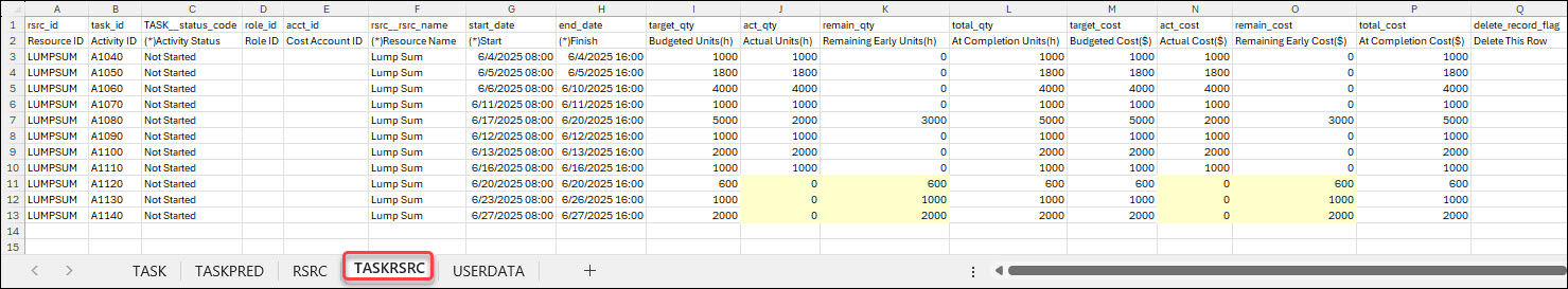 How to Export & Import Lump Sum Costs into P6 - Ten Six