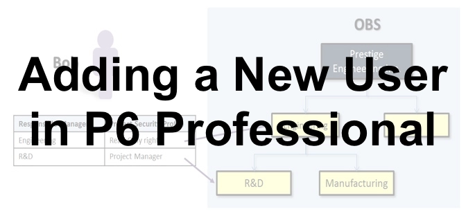 Adding a New User in P6 Professional - Ten Six