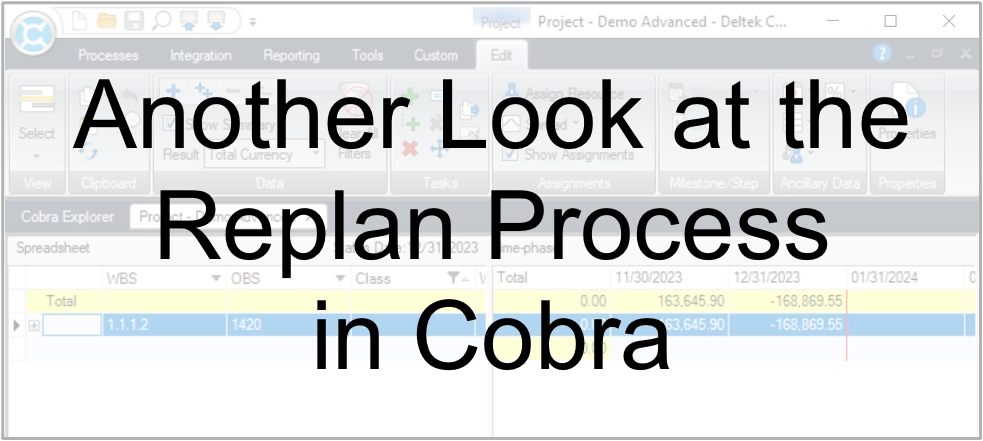 Another Look at the Replan Process in Cobra - Ten Six