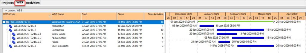 New P6 Baseline Update Preview Feature - Ten Six