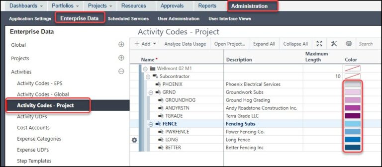 Use Gantt Chart Taskbar Colors to Show Progress by Activity Code in P6 EPPM