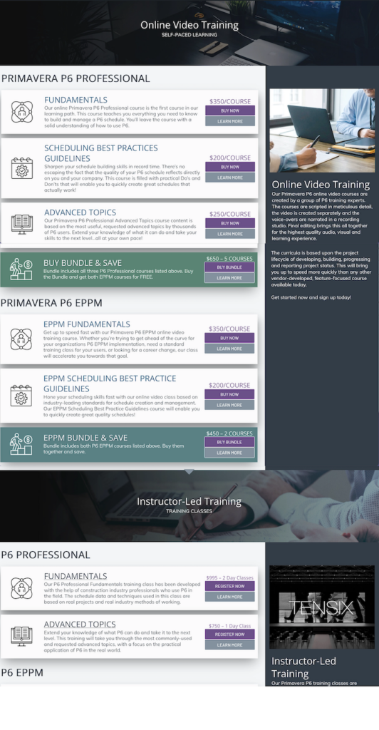 Primavera Implementation Consulting - Ten Six Consulting