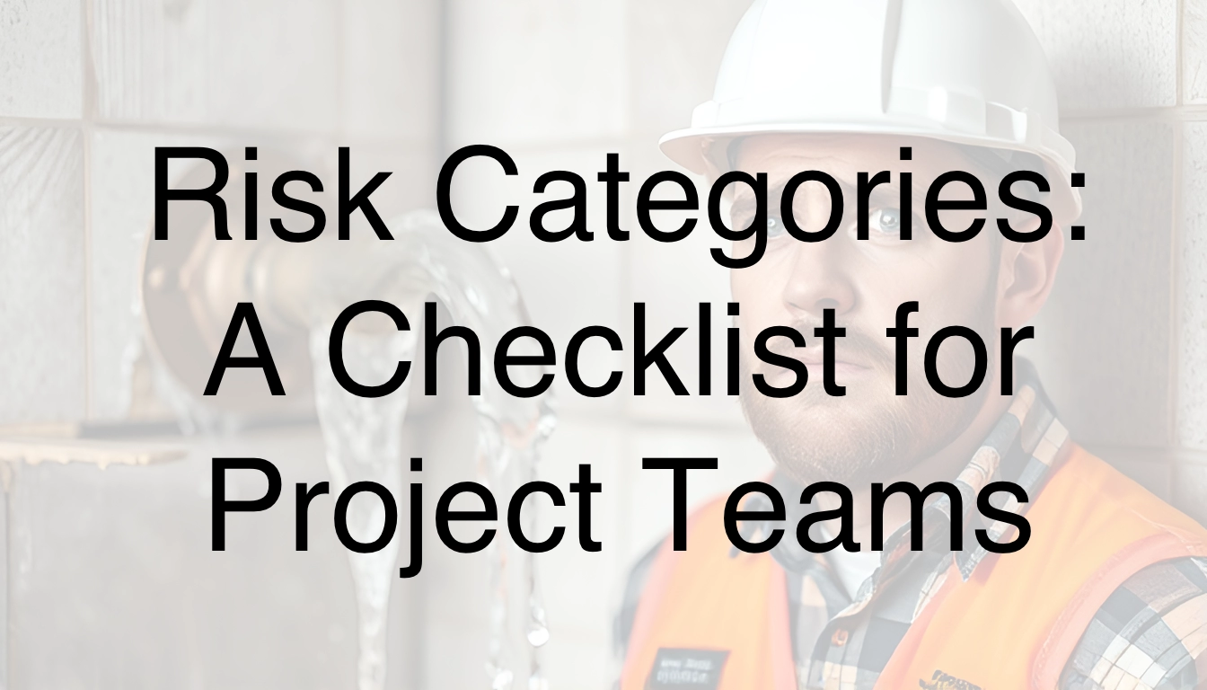Risk Categories: A Checklist for Project Teams - Ten Six