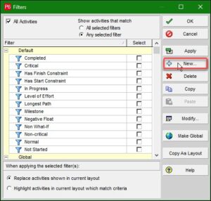 Filter a Schedule by WBS Name in P6 - Ten Six