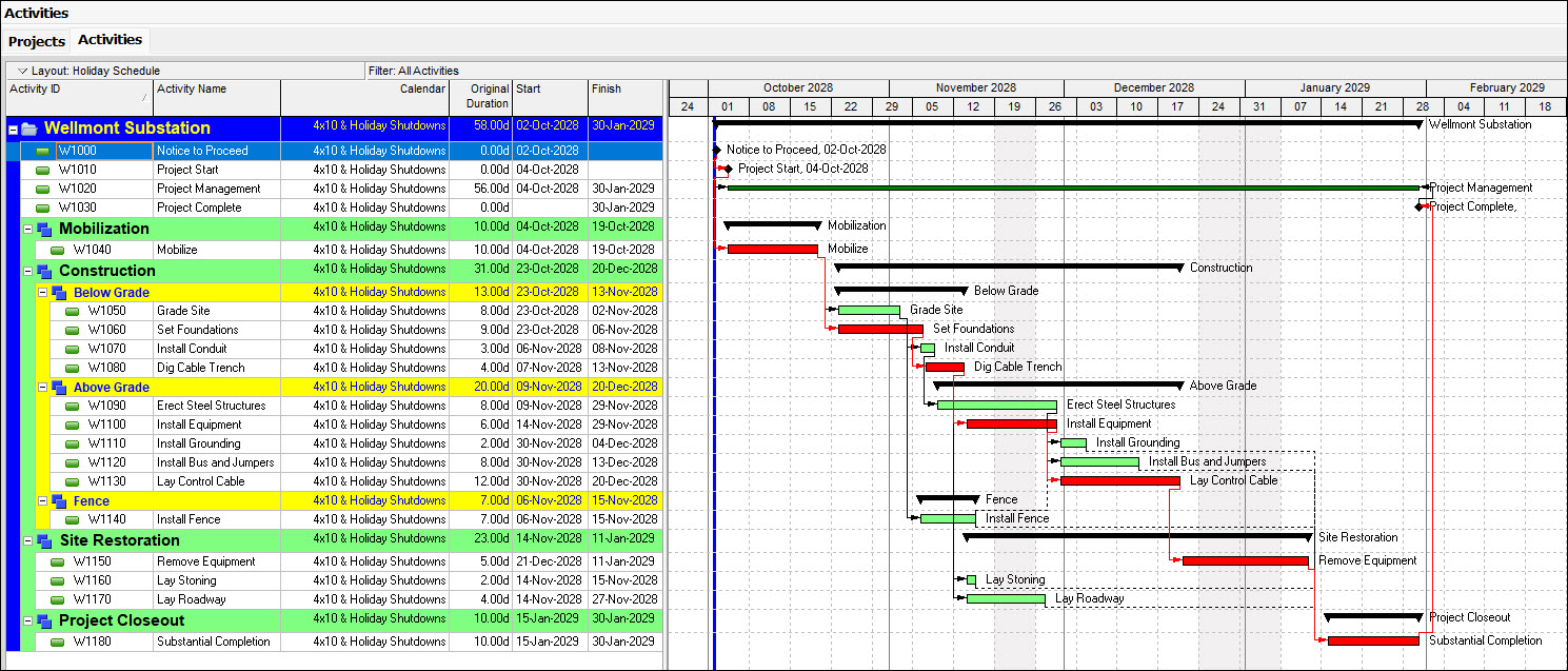 Curtains for Holiday Shutdowns in P6 - Ten Six
